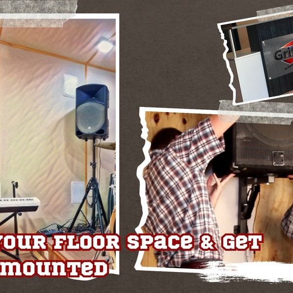 6-PACK PA Speaker Wall Mount Brackets – GRIFFIN Pro-Audio Stands ...