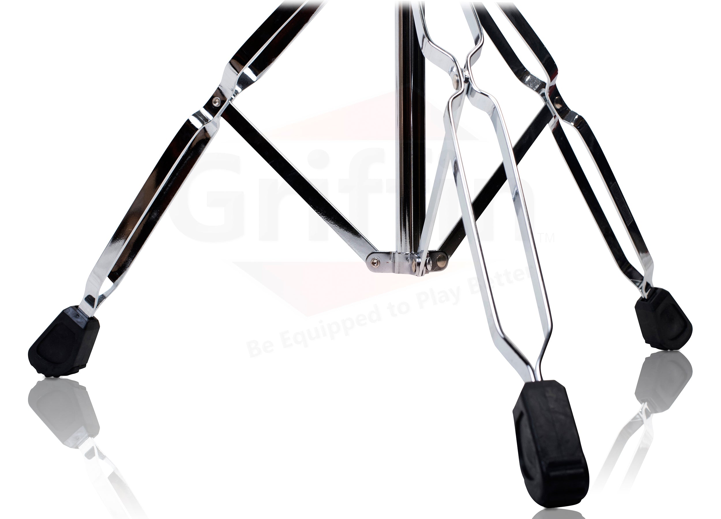4 PACK Cymbal Boom Stands – GRIFFIN Drum Kit Chrome Hardware ...