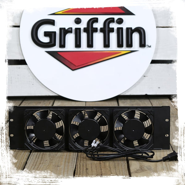 2 PACK Rackmount Cooling Fan – GRIFFIN 3U Ultra-Quiet Triple Fans ...
