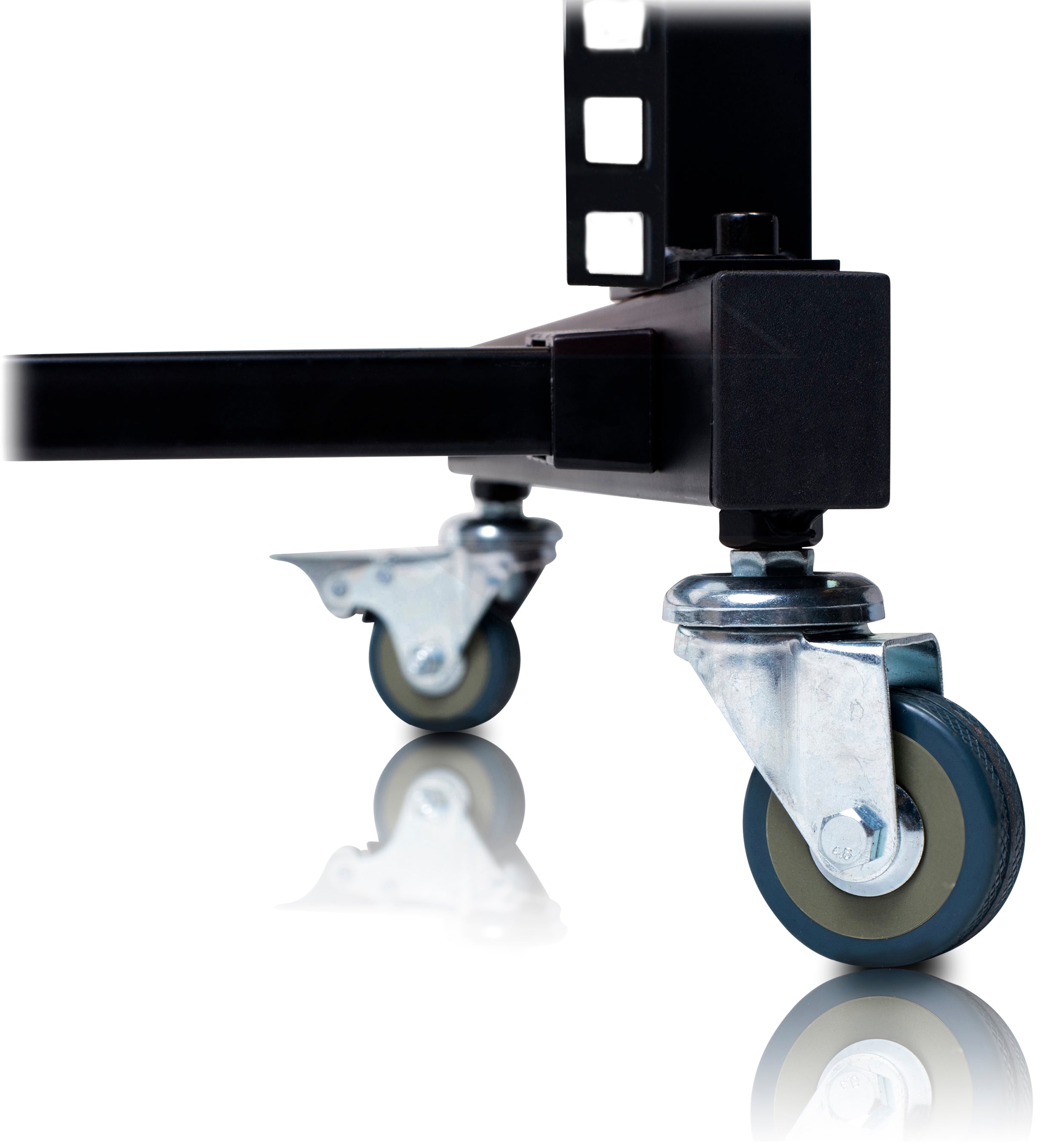 Studio Rack Mount Stand, Rolling Rackmount Mixer Case on Wheels ...