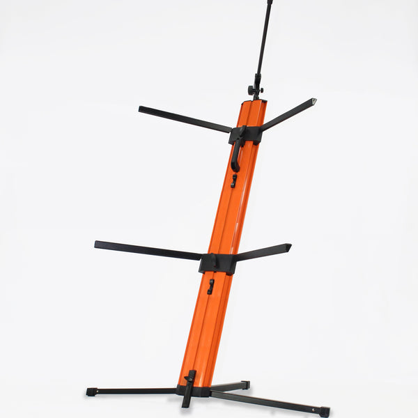 FAT TOAD 2-Tier Column Keyboard Stand with Mic Boom Arm - GeekStands.com