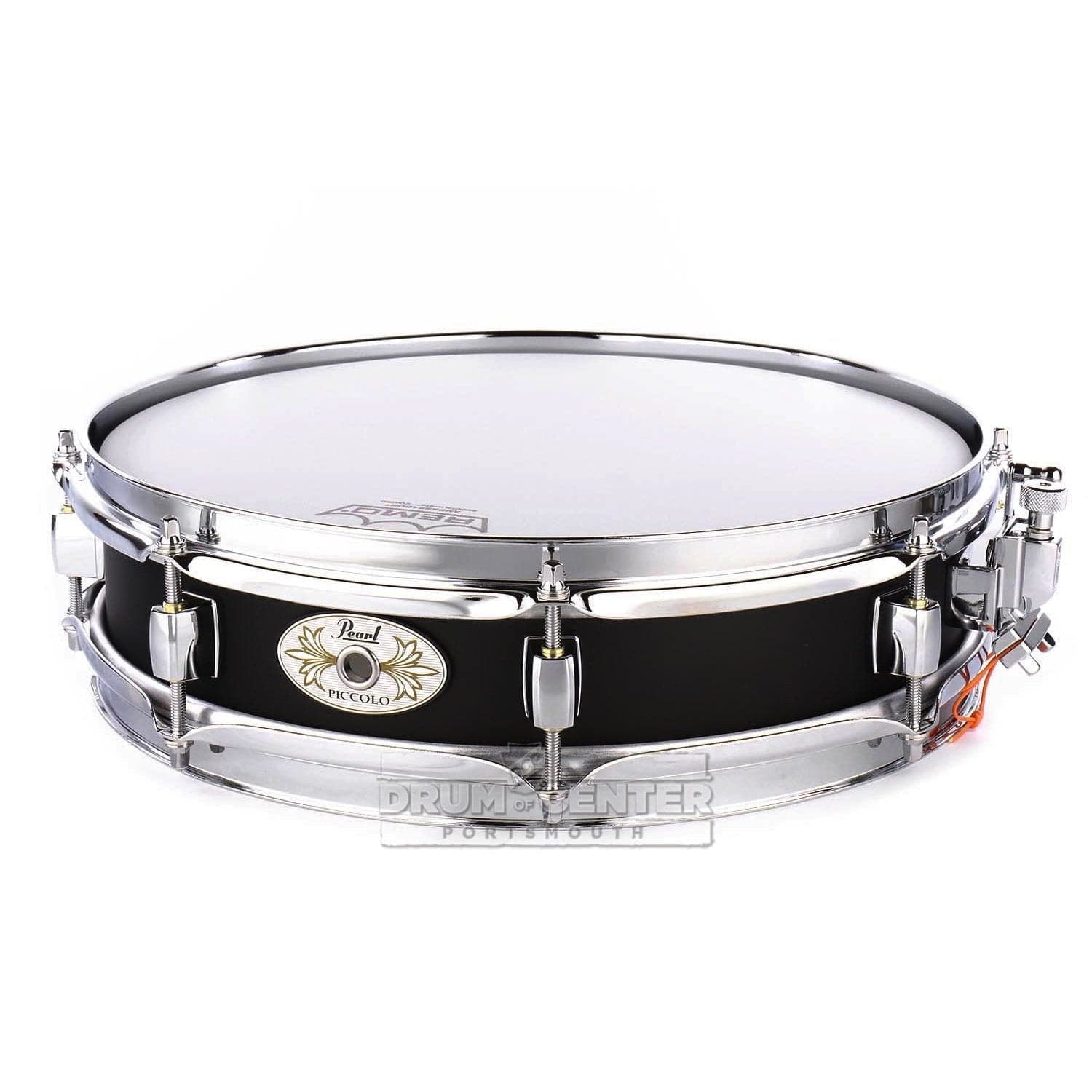Pearl Steel Piccolo Snare Drum 13x3 Matte Black - GeekStands.com