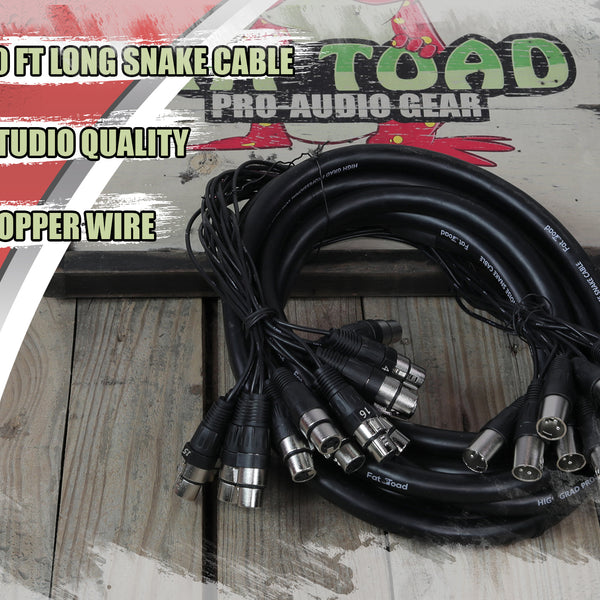 XLR Snake Cable | Pro-Audio Stage Patch Cord for 16 Channel ...