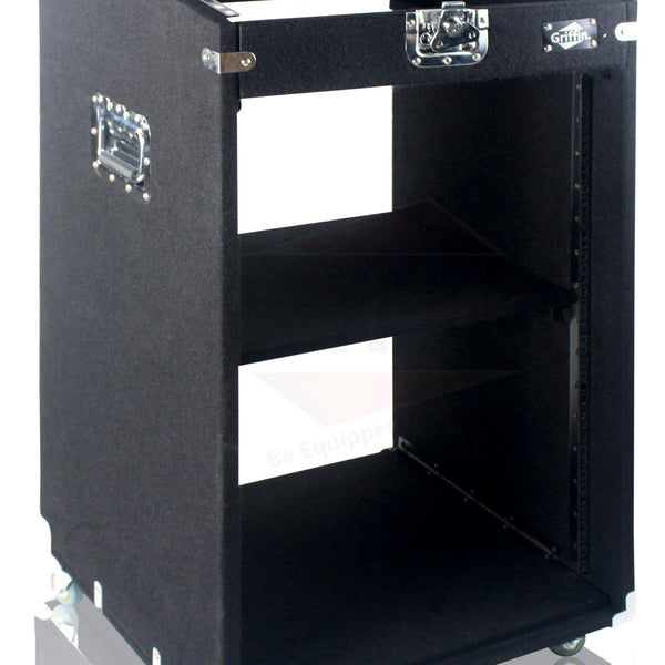 Rackmount Road Case, Studio Mixer Rack Mount Stand with Casters ...