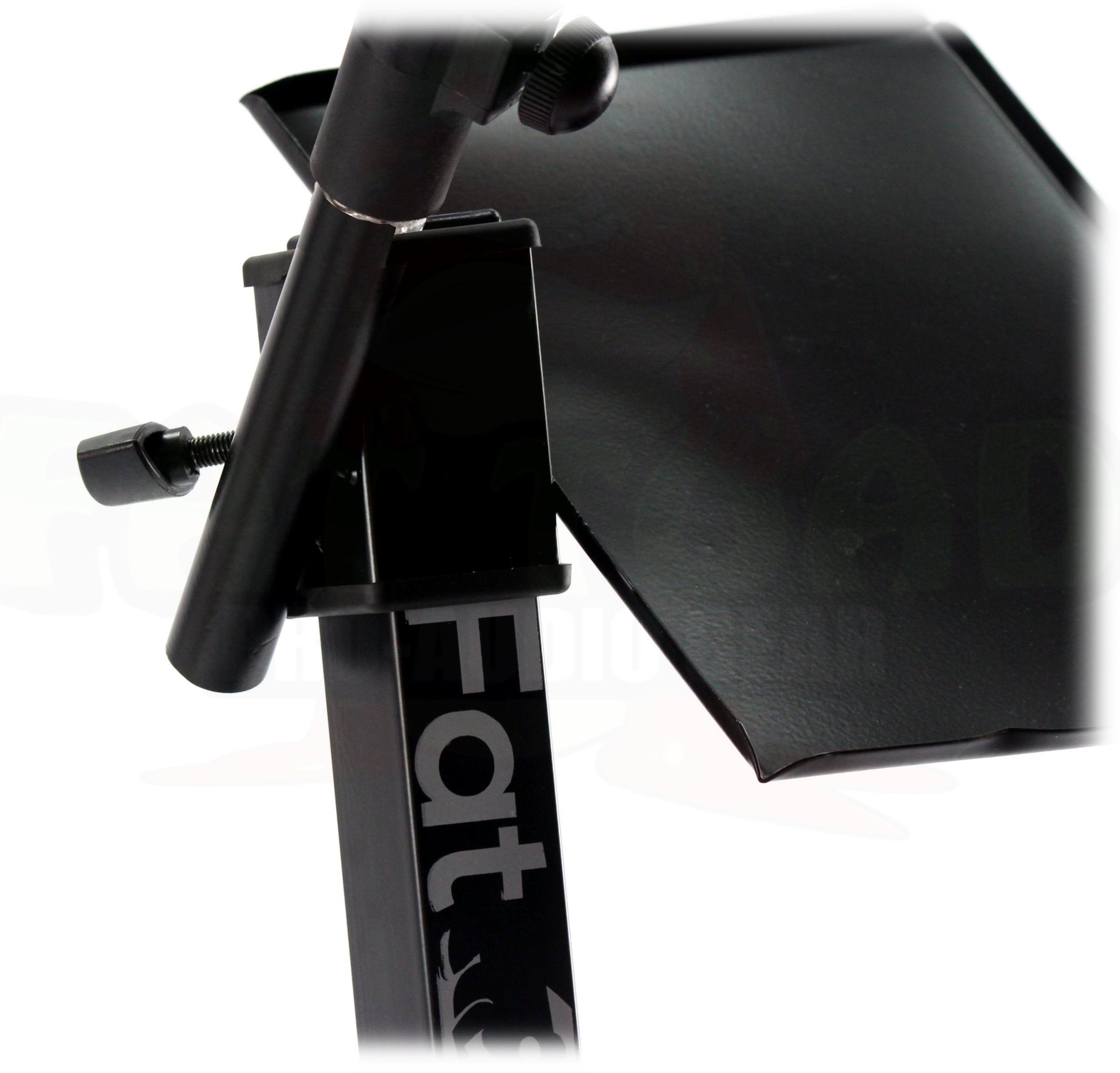 Double Laptop Stand for Djs | Mobile Disc Jockey PC Table Clamp Gear ...