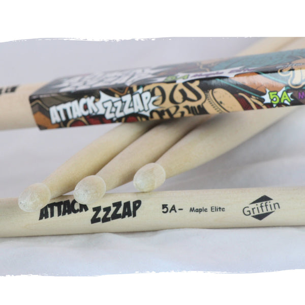 24 Pairs Griffin Maple Wood Drum Sticks - Professional Quality ...