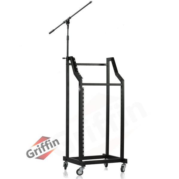 Studio Rack Mount Cart | Rolling Rackmount Mixer Stand on Wheels ...